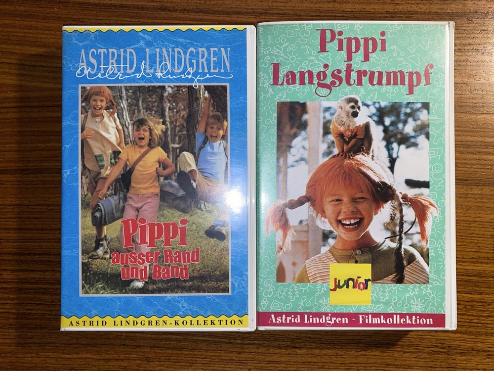 2 VHS Pippi Langstrumpf Astrid Lindgren Filme Klassiker (Gebraucht) in ...