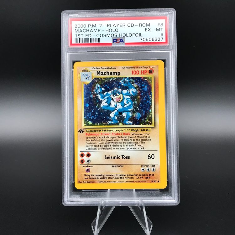 Machamp Cosmos Foil holo Player CD Rom 1. Edition PSA 6 (Gebraucht) in ...