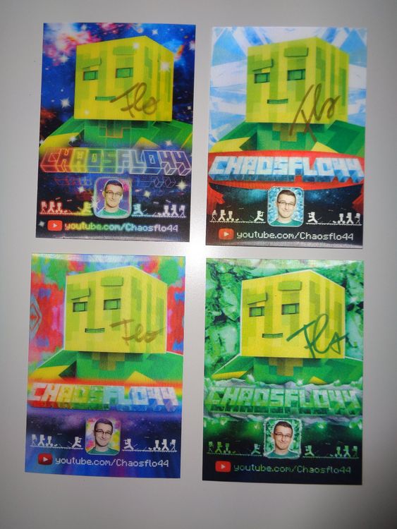 Chaosflo44 Autogrammkarten (Neu (gemäss Beschreibung)) in Riedt b ...
