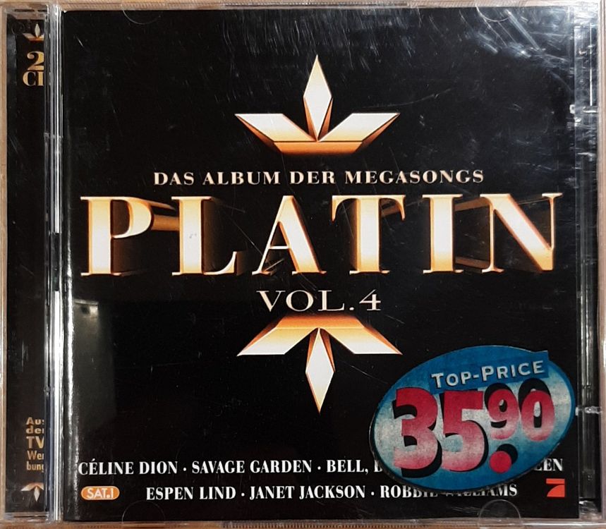 Platin Vol.4 - Album der Megastars, 2CD Hit Sampler 1998 (Gebraucht) in ...