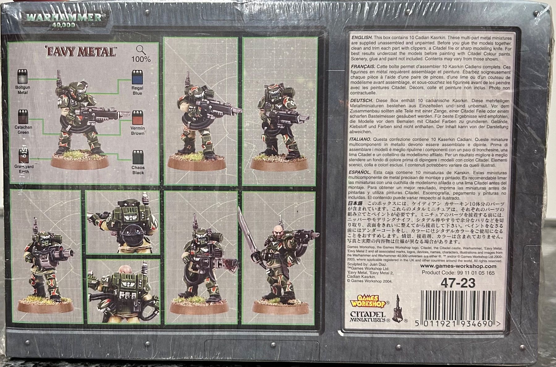 Warhammer 40K Cadian Kasrkin – OVP, Verpackung beschädigt (Neu und ...