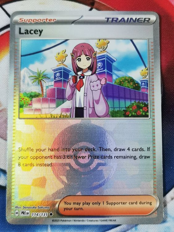 Pokémon Lacey Pokeball 114 Prismatic Evolutions EN (Neu (gemäss ...