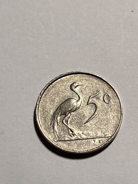 5 Cent, 1965, Nickel, Suid Afrika (Gebraucht) in Summaprada für CHF 0.5 ...