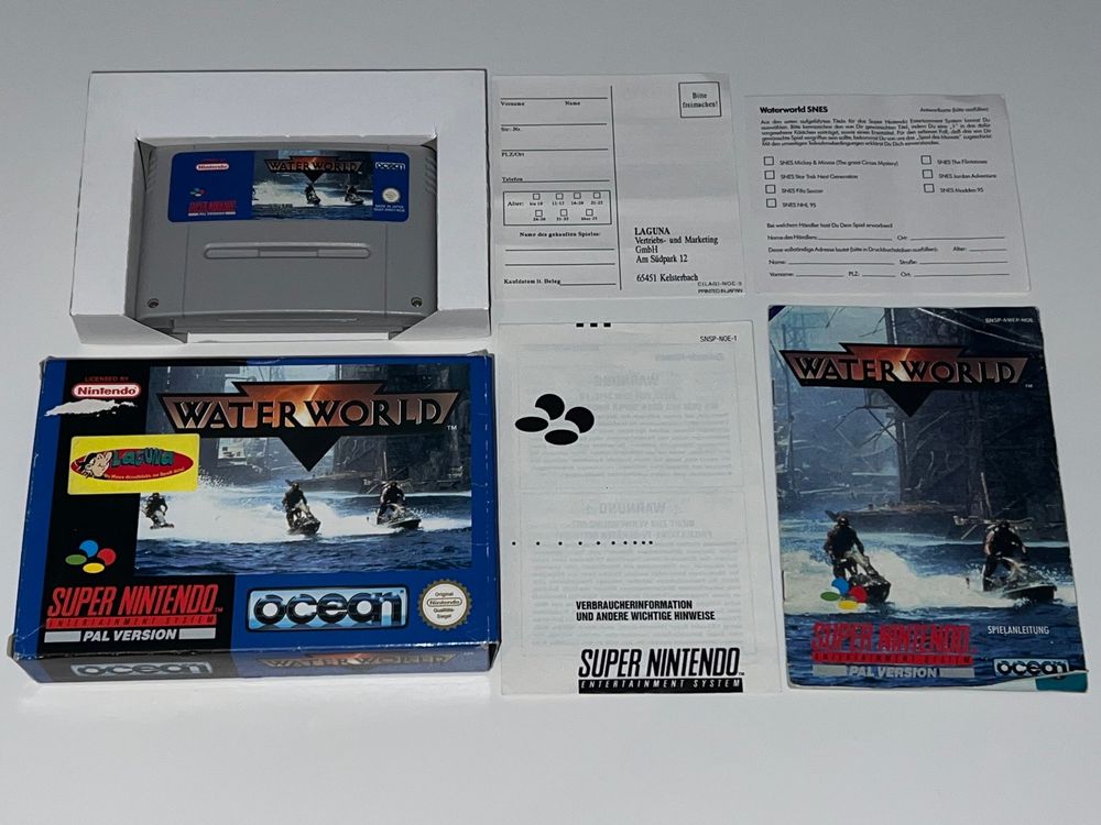 Super Nintendo (SNES) Spiel - Waterworld / Water World (OVP) (Gebraucht ...