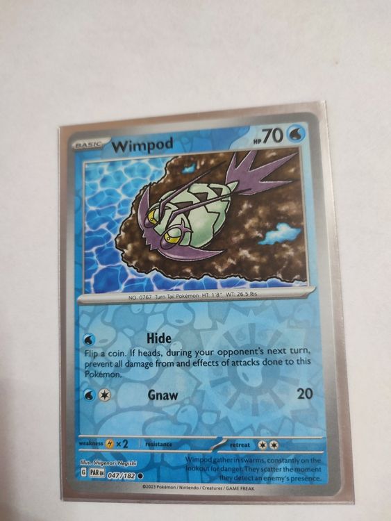 Pokémon Wimpod reverse 047/182 Paradox rift (Neu (gemäss Beschreibung)) in Romoos für CHF 0.6 ...