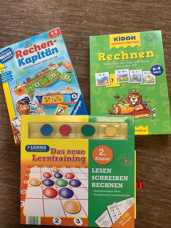 Lernspiele für Rechnen (Set) (Gebraucht) in Sevelen für CHF 12.5 – mit ...