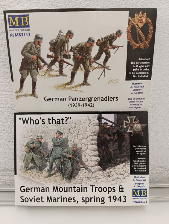 2 sets Figurines Master Box 3513 & 3571 - Grenadiers & Troup | Kaufen ...