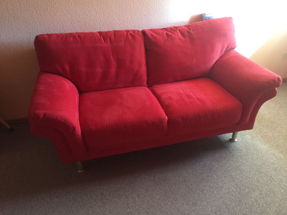 2er Sofa rot | Kaufen auf Ricardo