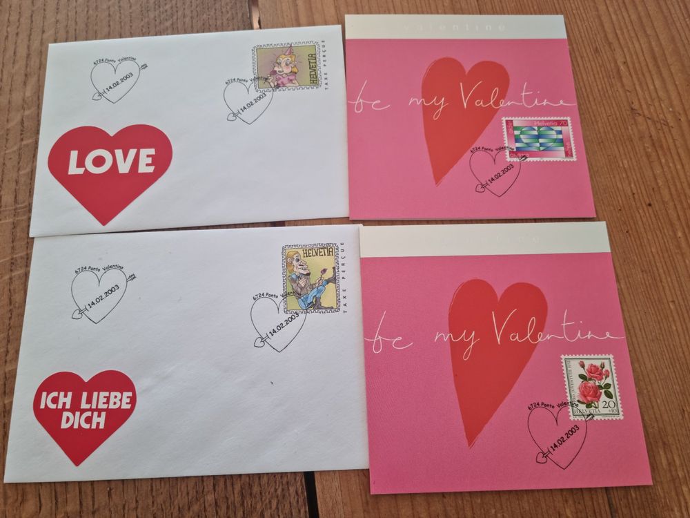 2003 2Briefe 2 Karten Liebe und Valentin (Gebraucht) in Arni AG für CHF ...