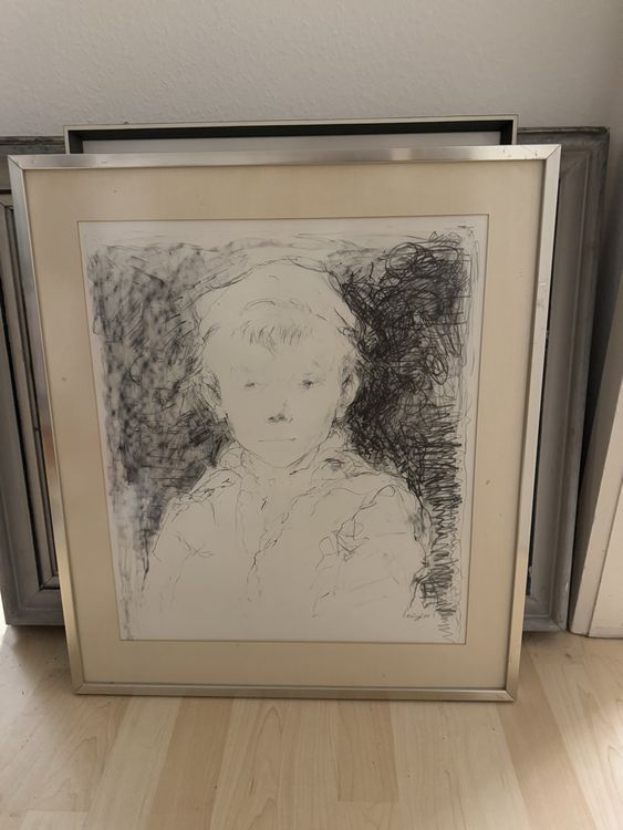 Gemälde Knabe mit Mütze, gerahmt (Gebraucht) in Allschwil für CHF 200 – nur Abholung auf Ricardo ...