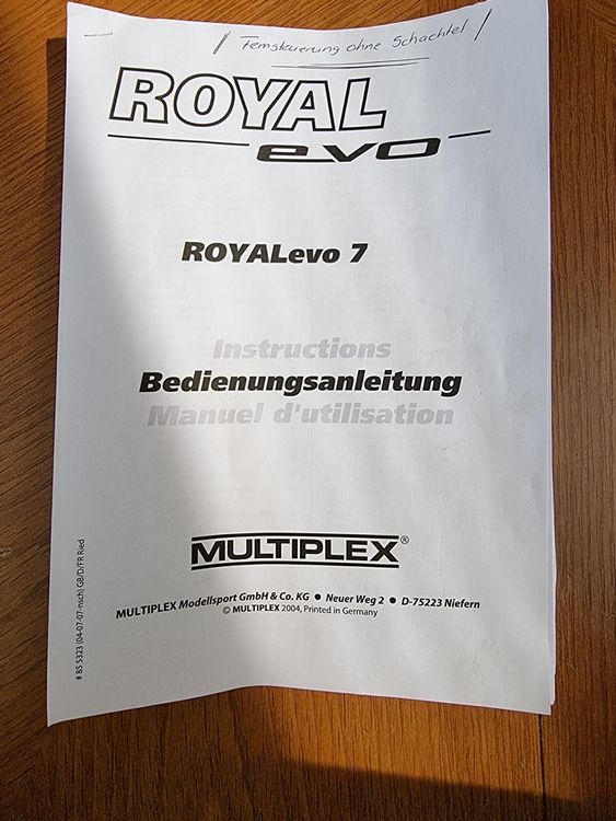 Multiplex Royal 7 Evo 2.4GHz | Kaufen auf Ricardo