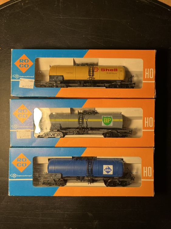 3 Roco DB Kesselwagen mit OVP Shell, ARAL, BP | Kaufen auf Ricardo