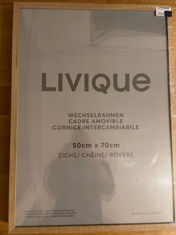 Wechselrahmen von Livique 50 x 70 cm Eiche (Neu und originalverpackt ...