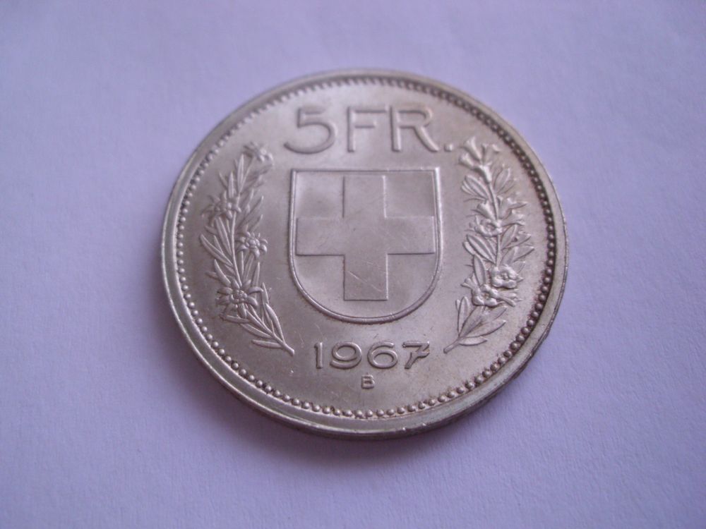 5 Franken 1967 (Neu (gemäss Beschreibung)) in Birsfelden für CHF 8.3 – mit Lieferung auf Ricardo ...