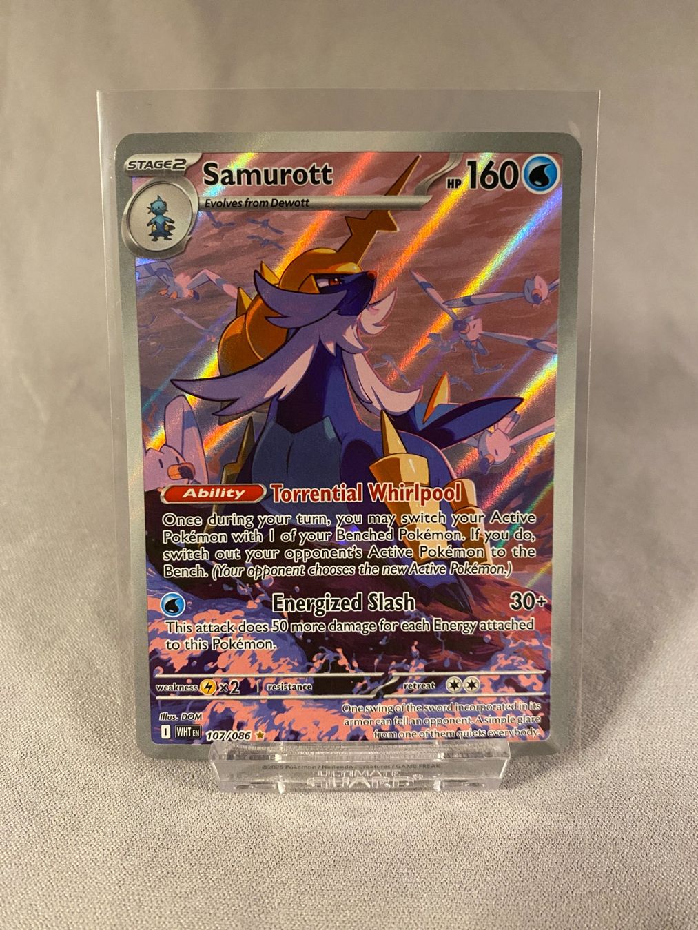 Pokémon / Samurott #107/086 / Illustrat.-Rare White Flare EN (Neu ...