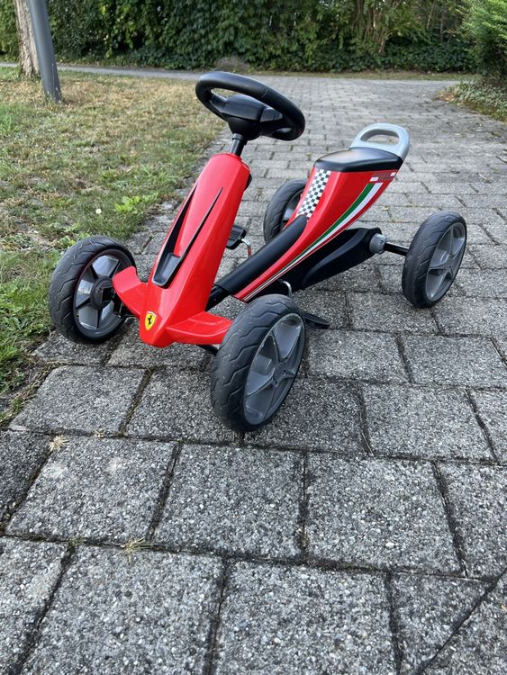 Ferrari Go-Kart Kinder Gokart rot schwarz Kinderfahrzeug (Gebraucht) in ...