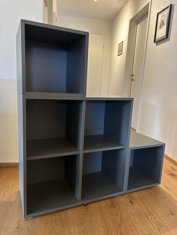 Regal System IKEA Eket Treppe Anthrazit flexibel | Kaufen auf Ricardo