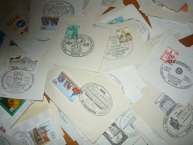 Sammlung über 680 Gramm Briefmarken BRD mit Sonderstempel (Gebraucht ...