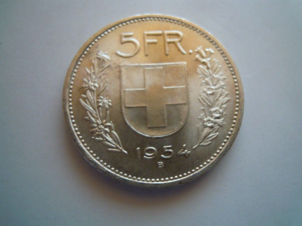 5 Fr. 1954 unz/stgl (Neu (gemäss Beschreibung)) in Kriegstetten für CHF 15 – mit Lieferung auf ...