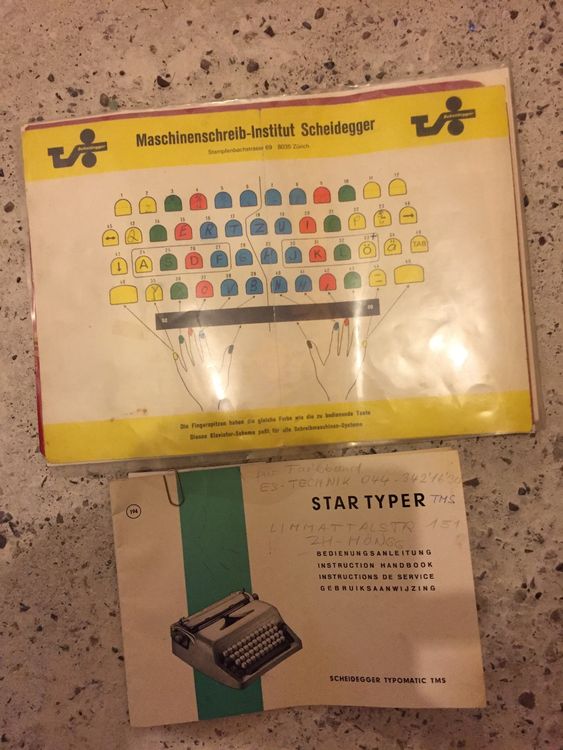 Schreibmaschine Star Typer von Scheidegger Typomatic TMS (Gebraucht) in ...