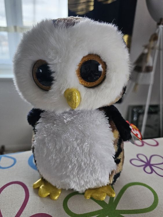 Süsser Ty Beanie Boo's Eule "Waddle" Plüschtier (Neu (gemäss ...