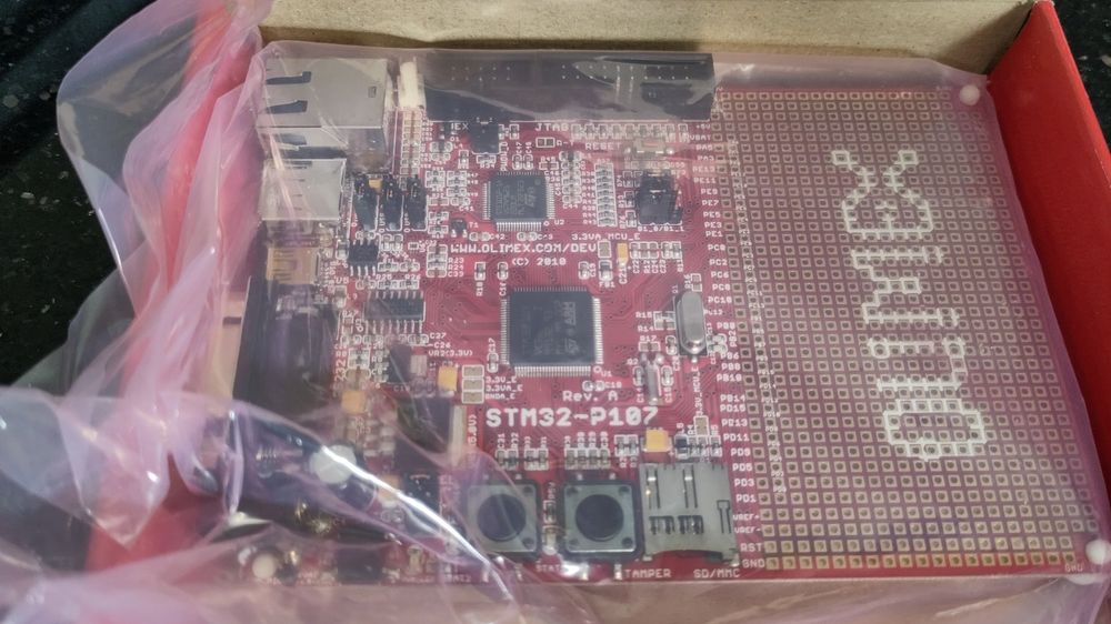 Olimex Development Board STM32-P107 mit ARM Cortex M3 | Kaufen auf Ricardo Olimex Development Board STM32-P107 mit ARM Cortex M3 | Kaufen auf Ricardo