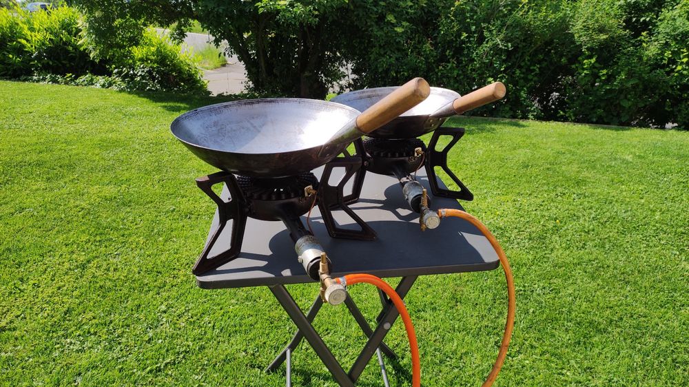 Wok mit Profi-Gaskocher (Gebraucht) in Mettmenstetten für CHF 80 – nur ...