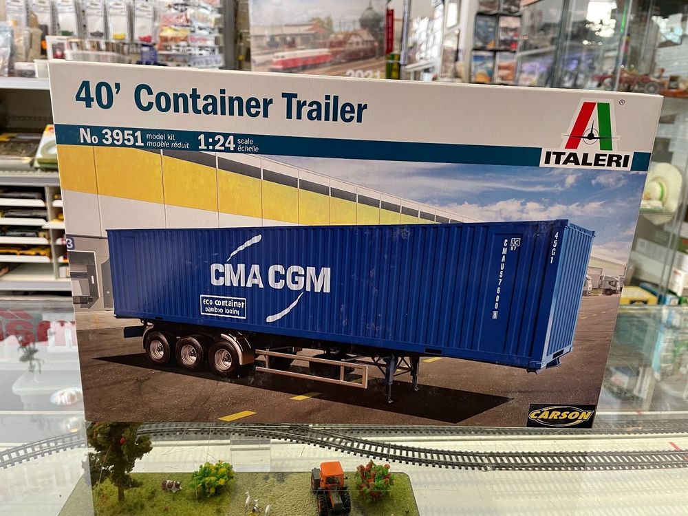 Italeri 1:24 Container Trailer LKW kit (Neu und originalverpackt) in ...