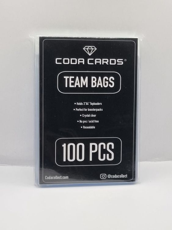CODACOLLECT 100x TEAM BAGS FOR BOOSTER PACKS & TRADING CARDS | Kaufen ...