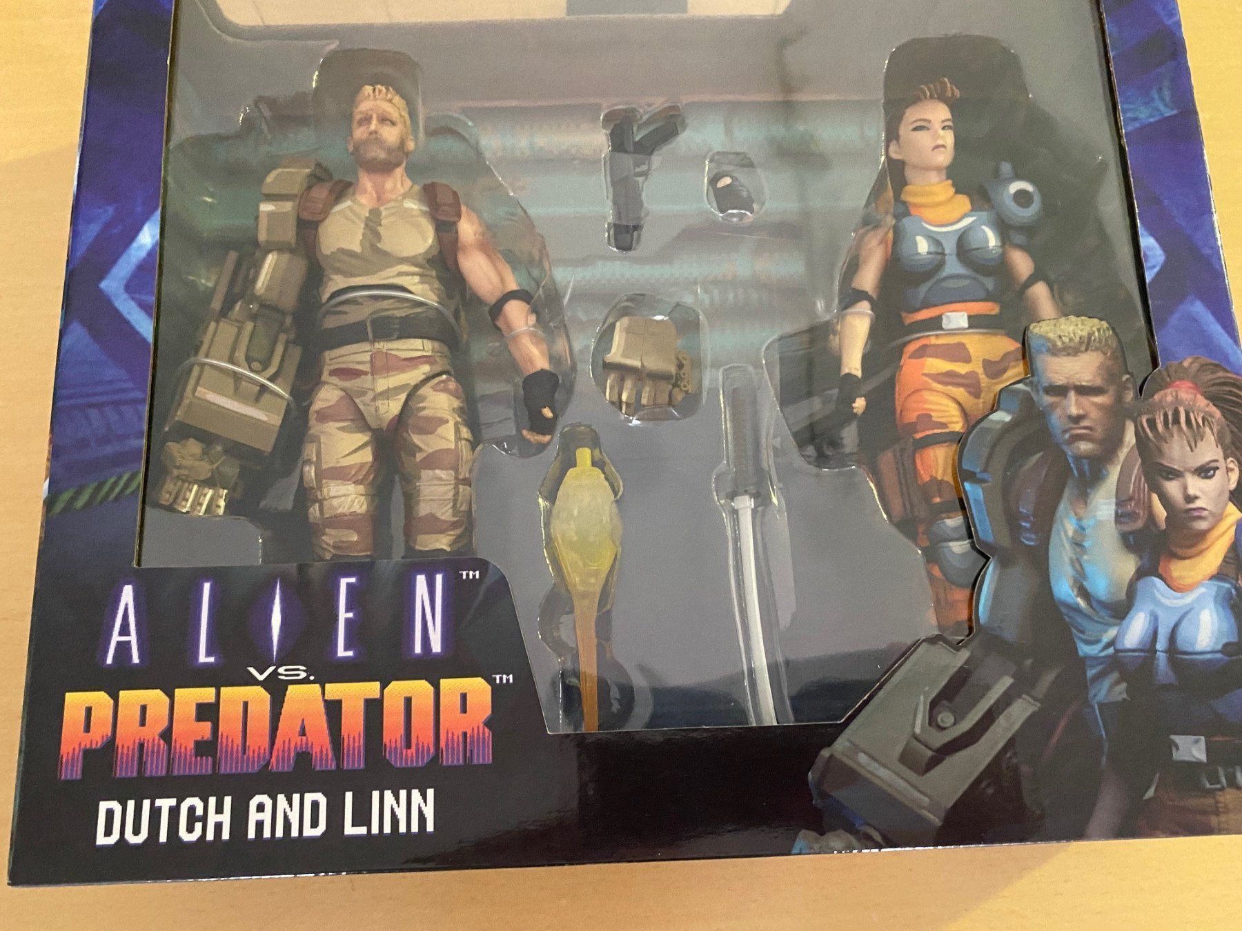 NECA Aliens vs Predator Dutch + Linn 2-Pack 7 inch scale (Neu und ...