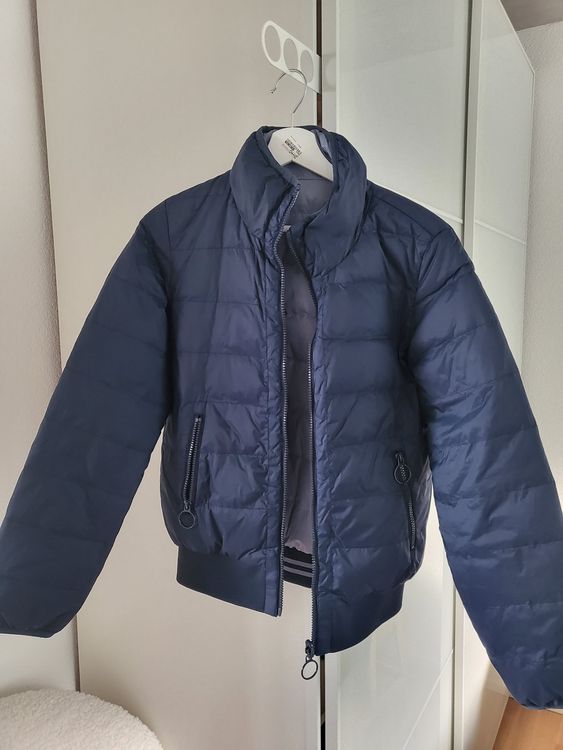 Benetton puffer jacket unique design reversible real down (Gebraucht ...