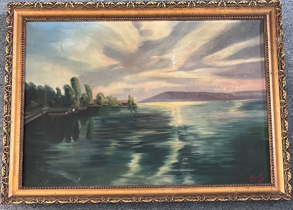 Sehr interessante Gross Gemälde Öl auf Leinwand unl.signiert (Gebraucht) in Root für CHF 30 ...