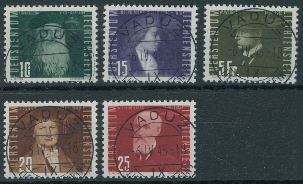 FL - 1948 - Flugpost - Flugpioniere - Ersttag Stempel ET (Gebraucht) in Schindellegi für CHF 225 ...