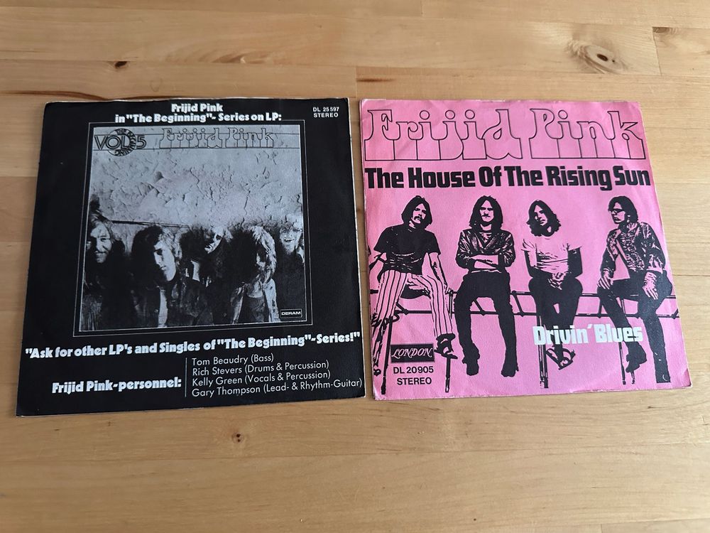 FRIJID PINK rare Singles Top Kult 70's House of the rising (Gebraucht ...