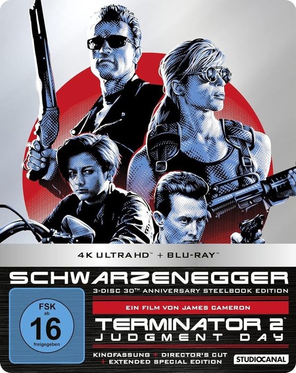 Terminator 2 (1991) Steelbook, 4K BD, BD 3D & BD (Neu und ...