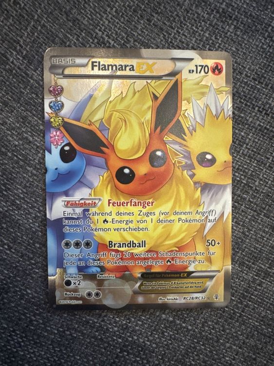 Pokémon Flamara EX Karte Full Art Generations | Kaufen auf Ricardo