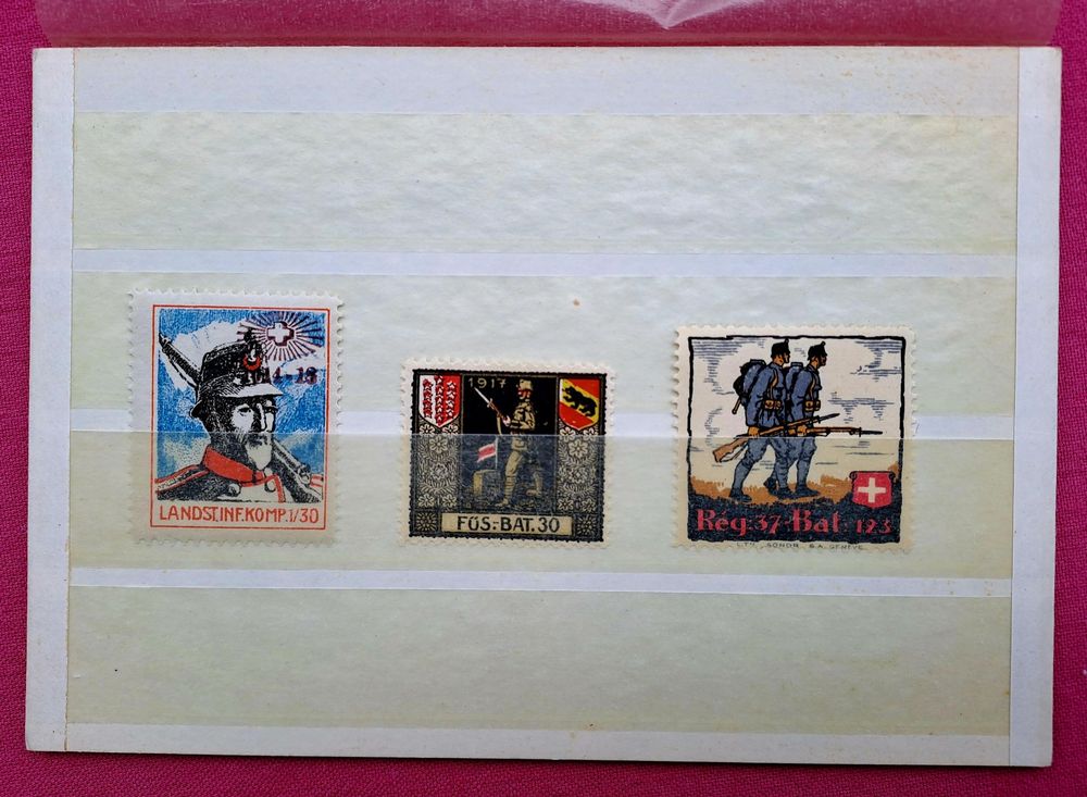 schönes Trio postfrische Soldatenmarken CH 1. Weltkrieg | Kaufen auf Ricardo