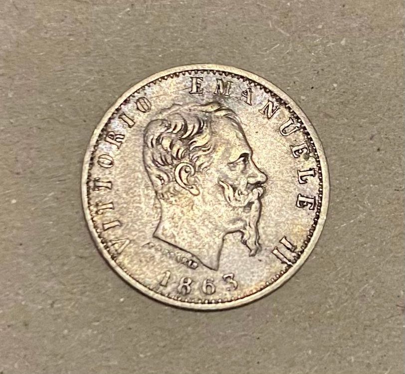 Italy 20 centisimi 1863 small silver coin (Gebraucht) in Zürich für CHF ...