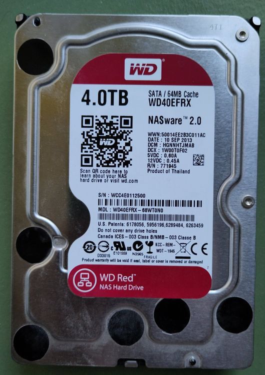 WD Red 4TB (Gebraucht) in Zürich für CHF 32 – mit Lieferung auf Ricardo ...