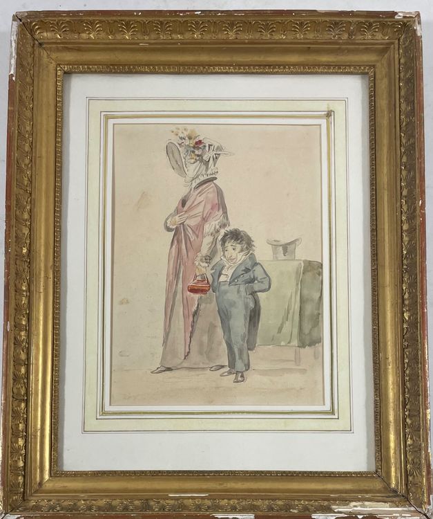 Antikes Aquarell mit faszinierendem Sujet (Gebraucht) in Root für CHF 30 – mit Lieferung auf ...