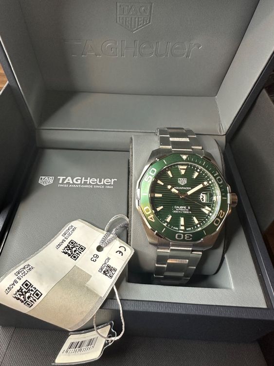 TAG Heuer Aquaracer 300M WAY201S.BA0927 ”Hulk“ NEU! | Kaufen auf Ricardo