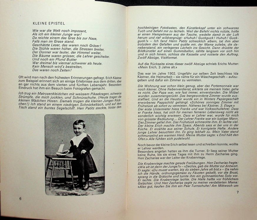 SJW 1378 Max Bolliger Als E. Kästner ein kleiner Junge war (Gebraucht ...