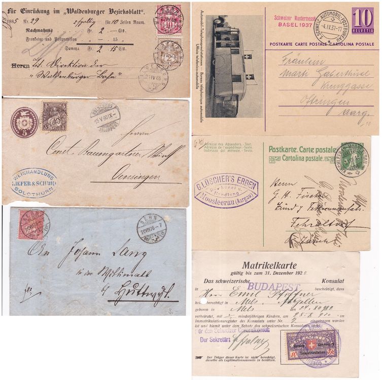 25 Stk. Alte CH Briefe, Karten, Belege | Kaufen auf Ricardo