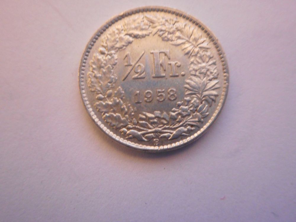 50 Rp. 1958 silber (Gebraucht) in Kriegstetten für CHF 1.7 – mit Lieferung auf Ricardo kaufen