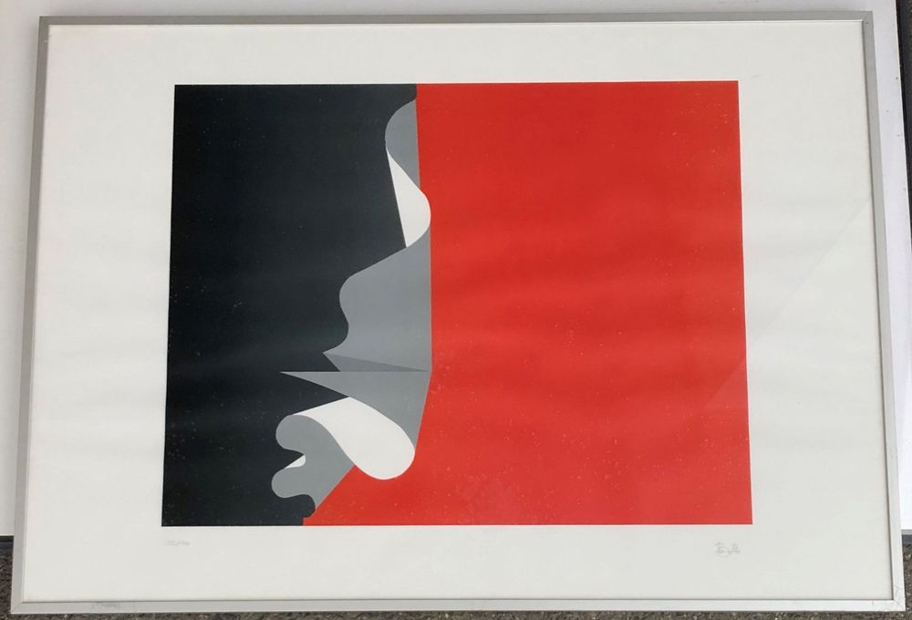 Moderne Serigraphie unleserlich Signiert | Kaufen auf Ricardo
