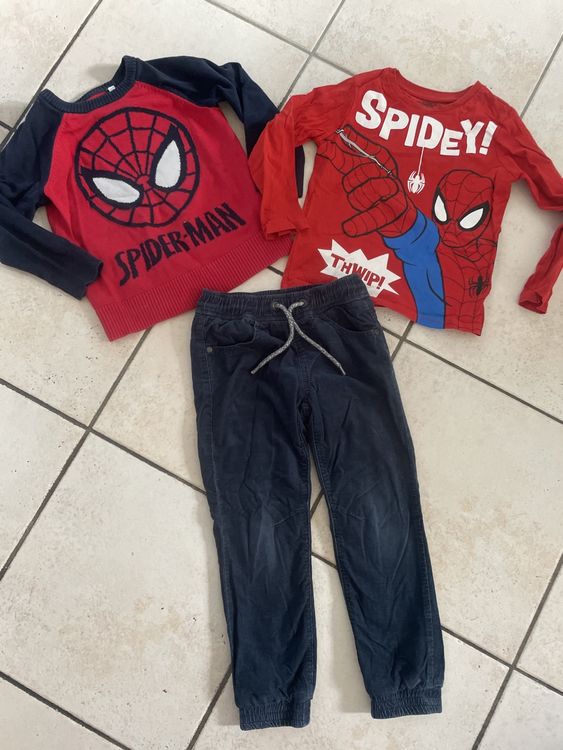 Cooles C&A Spider-Man Set Gr. 104 (Shirt, Pulli, Hose) (Gebraucht) in ...