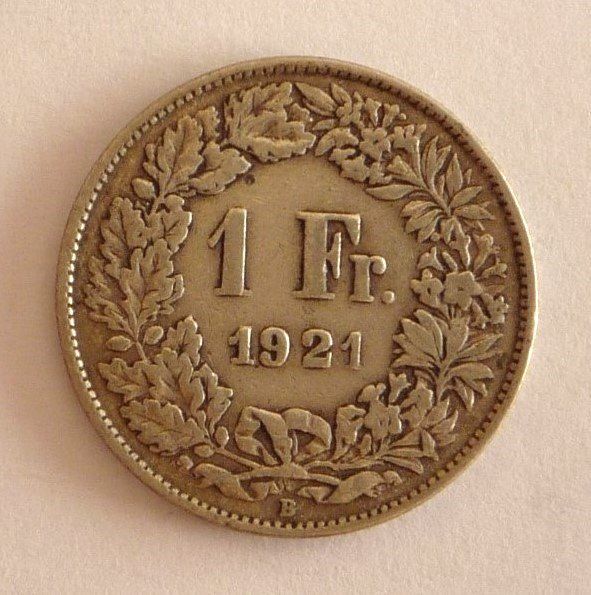 1 Franken Münze 1921 | Kaufen auf Ricardo