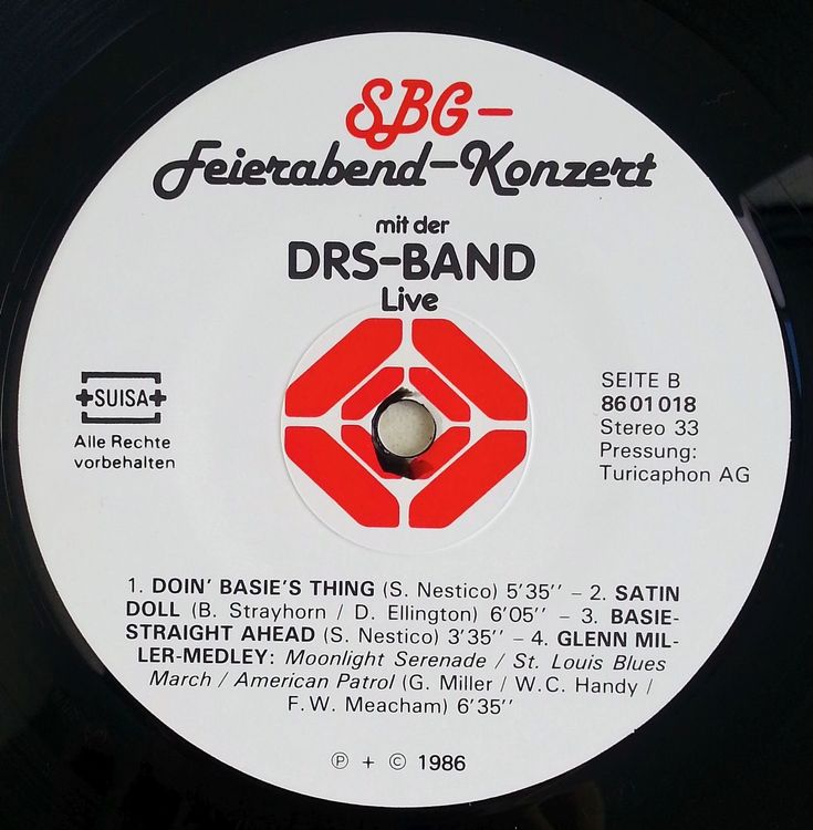 LP Vinyl: DRS-BAND - Feierabend-Konzert, 12x signiert, 1986 (Gebraucht ...