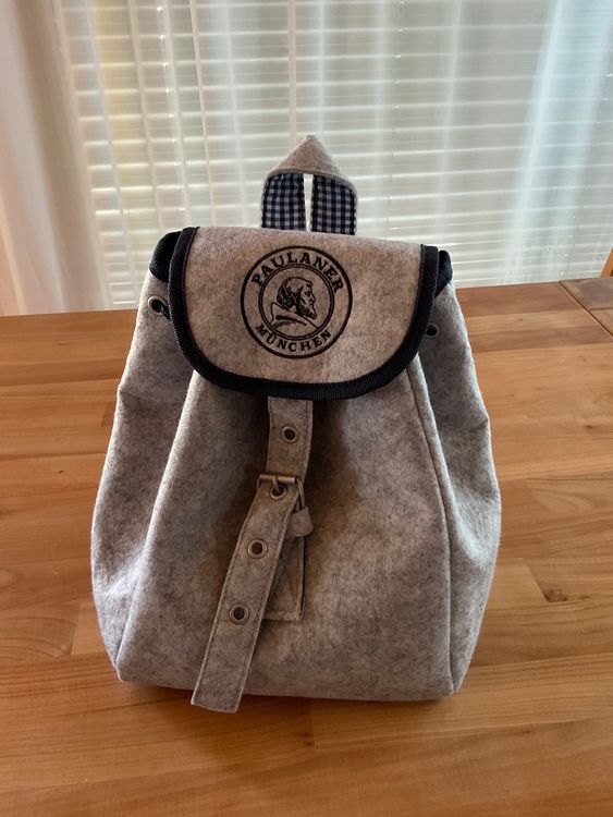 Filz Rucksack / Oktoberfest / Paulaner Bier (Neu (gemäss Beschreibung ...