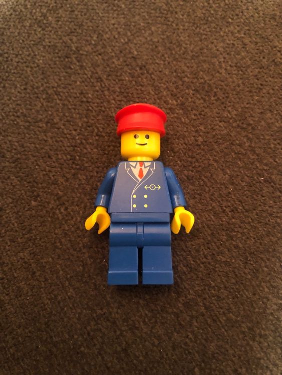 Lego figurine city train conductor Zug Minifigur 1995 | Kaufen auf Ricardo
